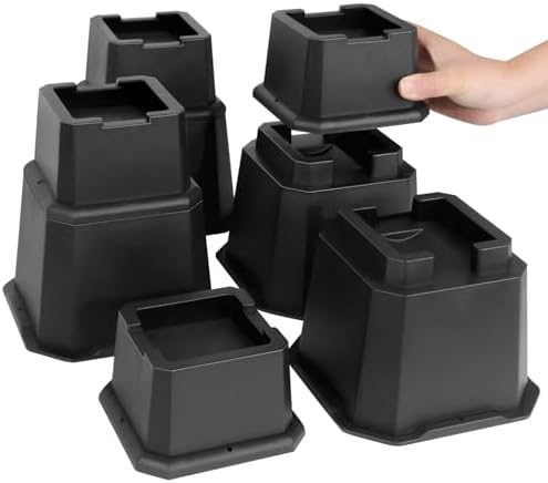 Amazon.com: Sunifier Bed Risers 6 inches (4+2 inches) Heavy Duty ...