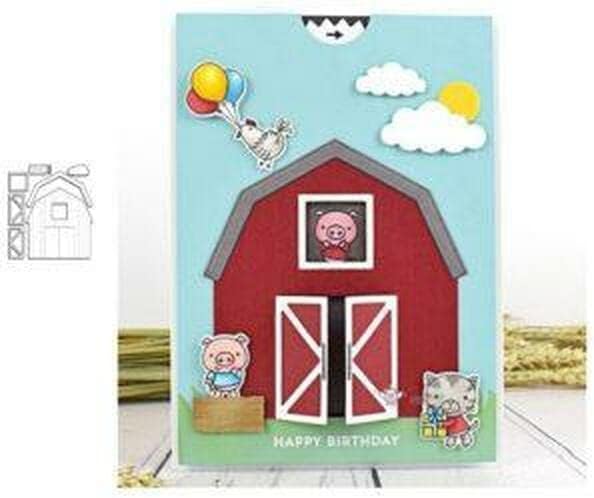 Amazon.com: Farm Barn Metal Cutting Dies Cut Die Decoration ...