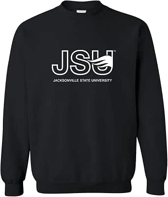 CreateMyTee | Jacksonville State JSU Crewneck Sweatshirt (Black, Small ...