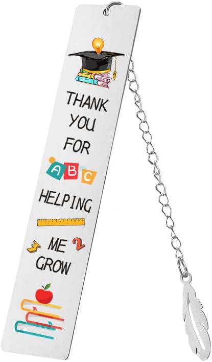 Amazon.com: Funny Stainless Steel Bookmark with Chain,Book Marks for ...