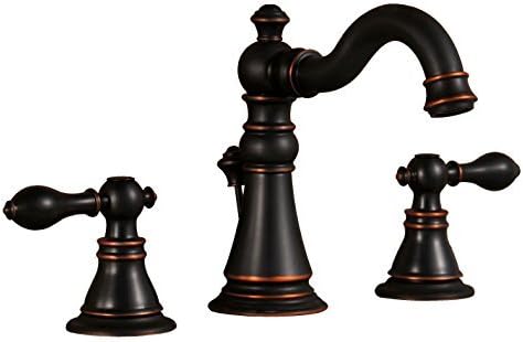 Derengge 8 Inch Widespread Bathroom Sink Faucet Two-Handle Bathroom ...