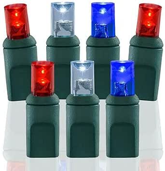 Pro Christmas LED Christmas Lights – 70 Count Wide Angle Conical String ...