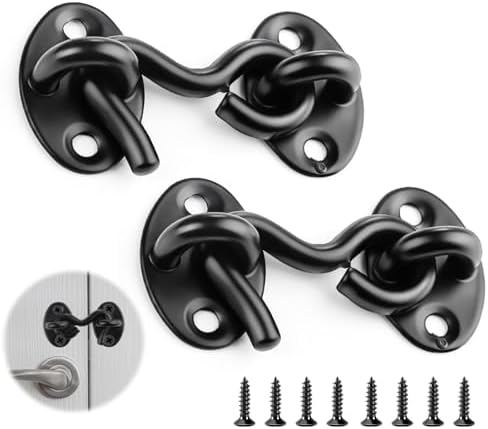 Hook and Eye Latch 2 Inch, HAVIRI 2PCS Stainless Steel Rustproof Door ...