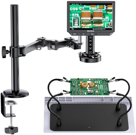 Amazon.com : TOMLOV Autofocus 4K Digital Microscope, 8" TM4K-AF Flex ...