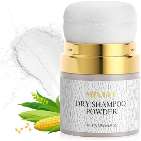 Amazon.com: Ambiance Natural Dry Shampoo Powder & Brush for Dark Hair ...