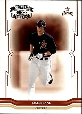 Amazon.com: 2005 Throwback Threads #232 Jason Lane MLB Baseball Trading ...