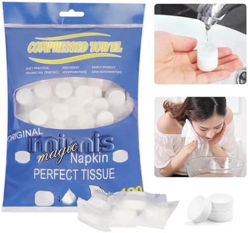 Amazon.com: Classycoo Compressed Towel 70 PCS Mini Tablets Disposable ...