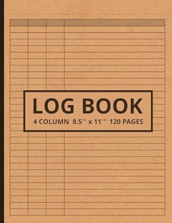 Amazon.com: Customizable Log Book 4 Column: Four-Column Notebook ...