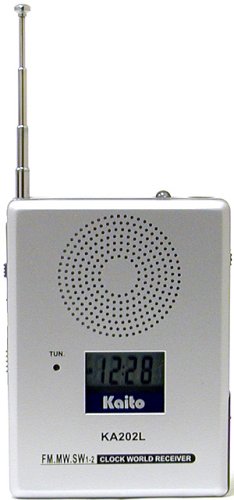 Kaito Pocket Size Am Fm & Shortwave Radio with Alarm Clock and Led ...