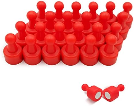Amazon.com : Map Magnets - 40 Magnetic Push Pins in Red - Tiny Colorful ...