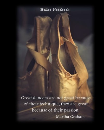 Amazon.com: Ballet Notebook: 8' x 10'' Ballet Dancer Dancing Blank ...