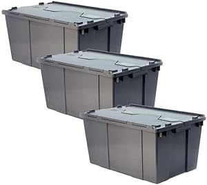 Caja de Plástico con Bisagra, BoxArch30, MXXOR-003, 3 Pzas, 30kg ...