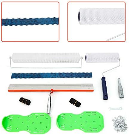 Self-Levelling Cement Tool Kit,Epoxy Floor Roller Kit w/Roller Brush+ ...