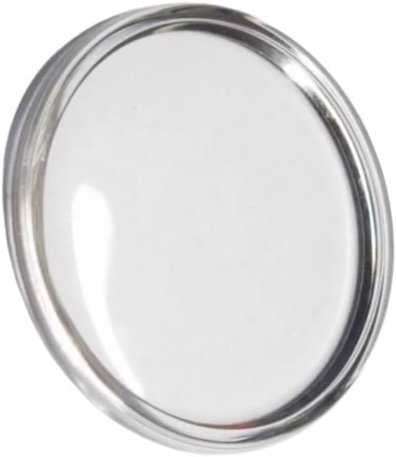 Amazon.com: WOHATOO 1pc Plastic Lid Shape Watch Glass with Silver Ring ...