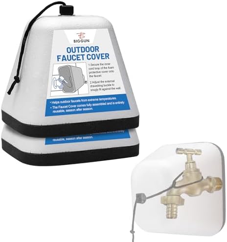 Amazon.com: Outdoor Faucet Covers for Winter, Easy to Install Insulated ...