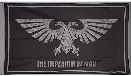 Imperium of Man Warhammer Galaktisches Reich Adler Flagge Banner 90 x ...