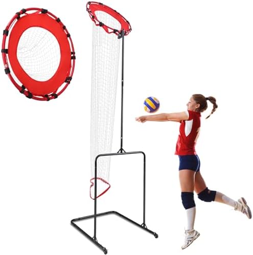 Volleyball Setter Trainer Net with Adjustable Height and Angle for ...