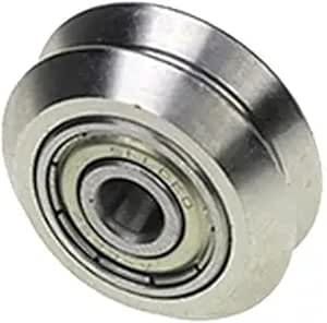 Amazon.com: Pulley System 3Pcs V Type Stainless Steel Pulley Concave ...