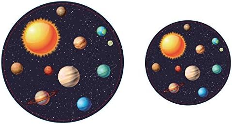 Amazon.com: Sunnyray 100 Pcs Galaxy Paper Plates 9 Inch Wood Grain ...