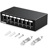 Amazon.com: PBAEGAV Patch Panel 8 Port 1U 10" Blank Keystone Patch ...
