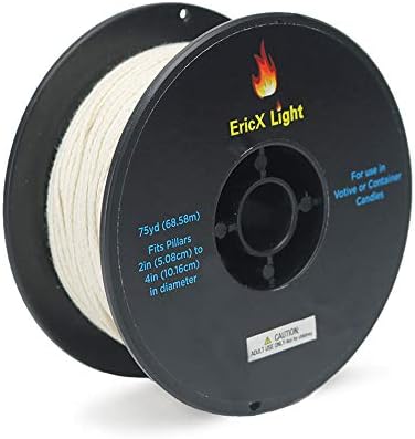 Amazon.com: EricX Light Zinc Core Candle Wick 225ft Spool Specialize ...