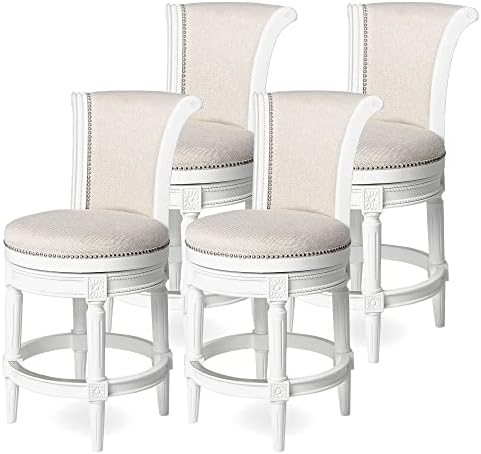 Amazon.com: Maven Lane Pullman 26 Inch Tall Counter Height Upholstered ...