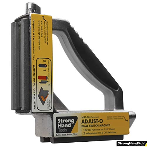 Strong Hand Tools Adjust-O 90° Dual Switch Magnetic Fabrication Square ...