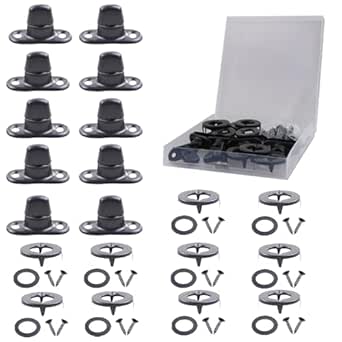 Amazon.com: Moalaok Canvas Twist Lock Fasteners 10 Packs Zinc Alloy ...