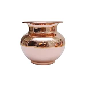 BEING CLASSIC Handmade Pure Copper Kalash/Lota Rounded & Curved Design ...