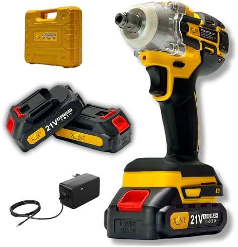 XLNT 21V Heavy Duty Impact Wrench 450Nm High Torque Cordless | 2x4Ah ...
