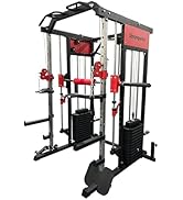 Strongway® Multi Gym Smith Machine with Weights 177KG Weight Stack ...