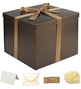 Amazon.com: YINUOYOUJIA Large Gift Box 16.5x13x5.5 inches,Black Boxes ...