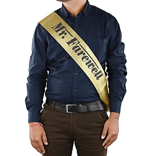 Mr.Farewell Sash for Boys (Golden) : Amazon.in: Home & Kitchen