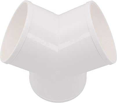 Jonikuper PVC Y Shape Air Duct Splitter Connector 3-Way Ventilation ...