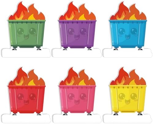 Amazon.com : Thenshop 36 Pack Dumpster Fire Sticky Notes 3x3 Inch Funny ...