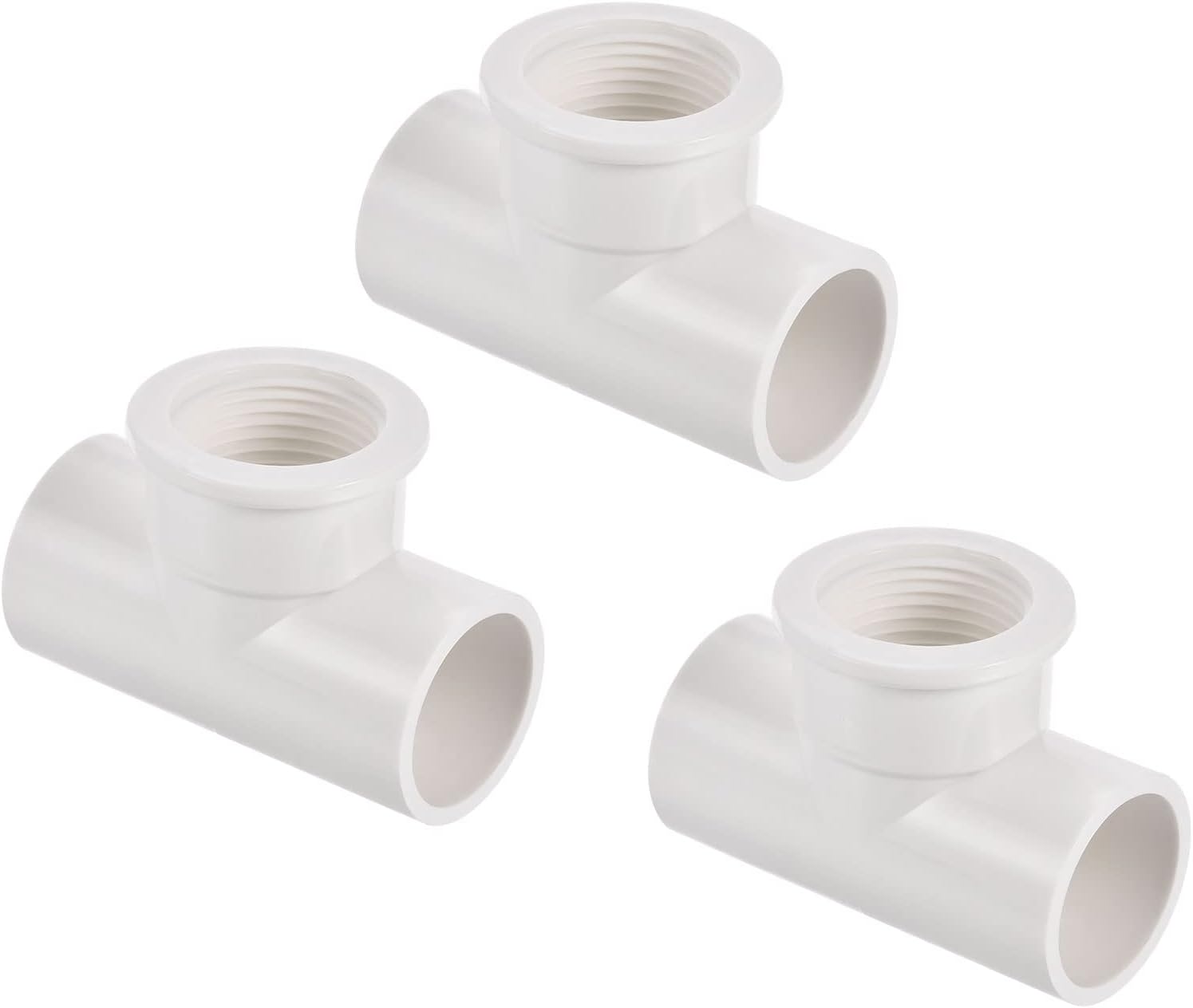 Amazon.com : M METERXITY 3 Pack G3/4 Female Thread PVC Tee Pipe Fitting ...