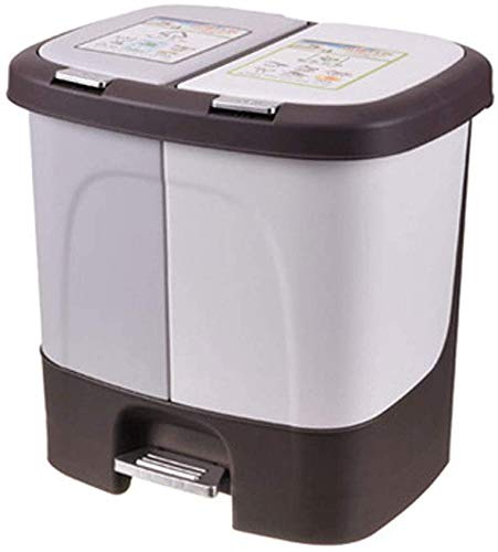 Buy T Can Double Recycling Waste Bin,2 X 10 L Twin Double Compartment ...