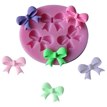 Amazon.com: Yunko W0770 8 Mini Bows Silicone Mould Fondant Sugar Bow ...