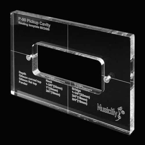 Musiclily Pro CNC Accurate Acrylic P90 Pickup Routing Template for ...