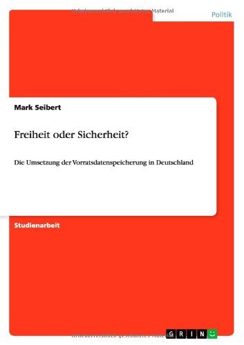 Freiheit oder Sicherheit? (German Edition) eBook : Seibert, Mark ...