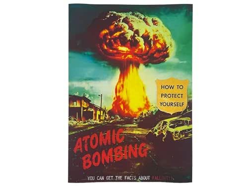 Amazon.com: Nuclear Bomb Poster Vintage Style Print 1950s Atomic Bomb ...