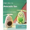 Amazon.com: GiDiMi Handheld Mini Avocado Mirror Fan Led Night Light USB ...