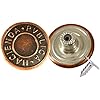 Trimming Shop 19mm Replacement Jean Buttons, Durable Tack Fastener No ...
