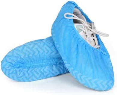 Buself X-Large 200 Count Shoe Covers Disposable Non-Slip, Premium Cloth ...