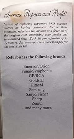 Capstan Motor REFURBSHING KIT / 1 Piece/qzty: Amazon.com: Industrial ...