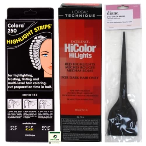 Dye Application Accessories Bundle. Includes L'Oreal Excellence HiColor ...