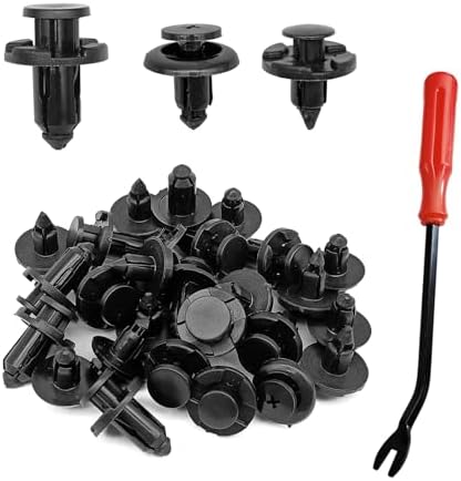 Amazon.com: 7mm 8mm 10mm Push Type Retainer Fasteners Rivets Clips ...