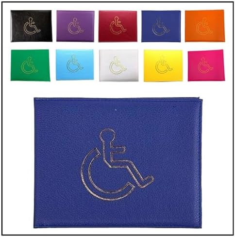 Soft Leather Disabled Badge Holder Wallet Disability Parking Badge ...