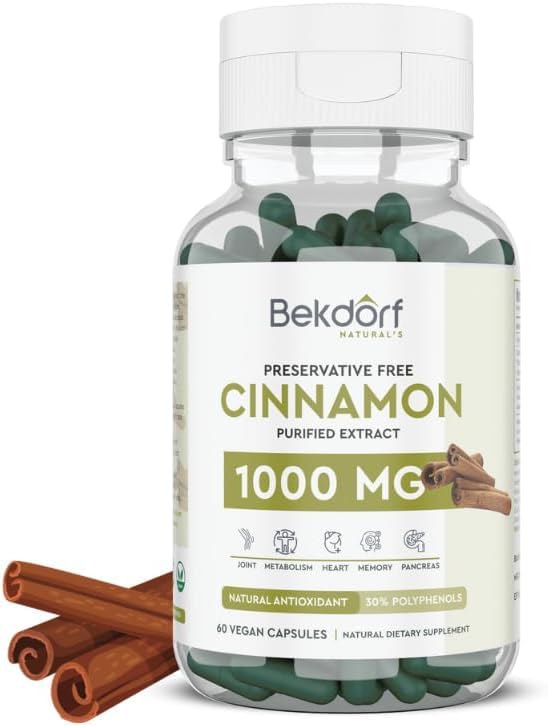 PURE CINNAMON EXTRACT - 60s Vegan Capsules | Support Healthy Glucose ...