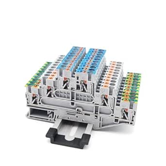 PT2.5-PE/L/N 3 Level Din Rail Terminal Block Ground Modular Push-in 2 ...